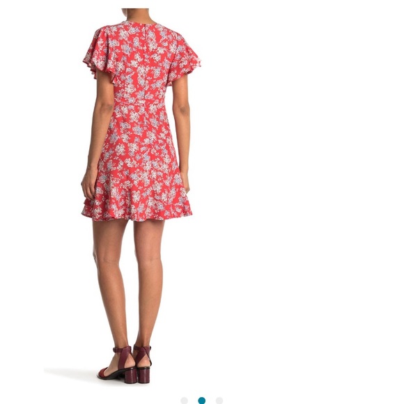 Papillon Blanc | Dresses | Papillon Floral Ruffle Wrap Dress | Poshmark